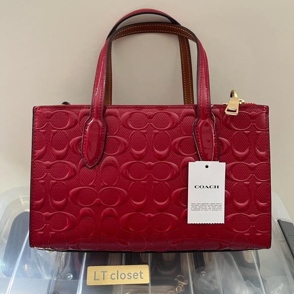 Coach | Bags | New Coach Nina Small Tote Bag In Signature Leather ...
